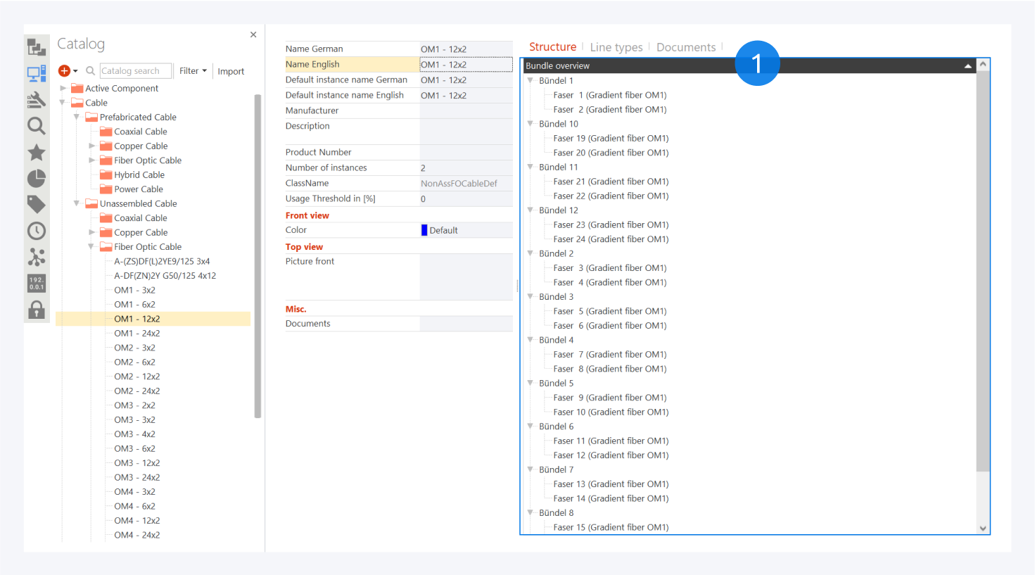 Cable Definition Properties